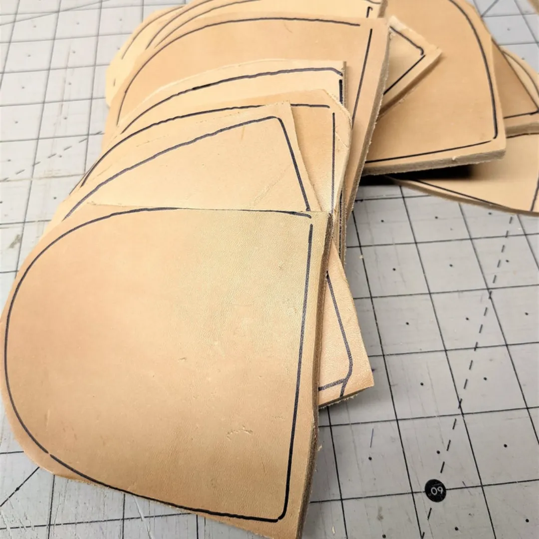 Vegetable Tanned Sole Leather Bend Panel