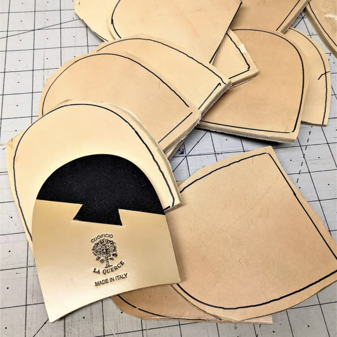 Pre-Cut Leather Stacks for Heels
